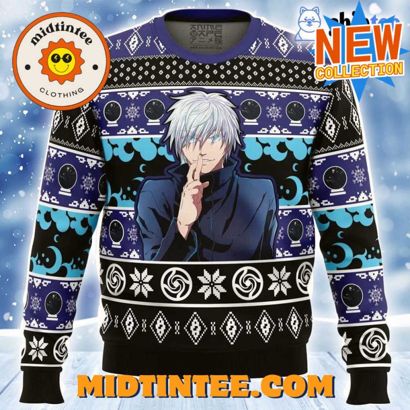 Satoru Gojo Domain Expansion Jujutsu Kaisen Ugly Christmas Sweater ...