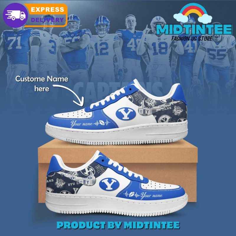 Byu Cougars NCAA Nike Air Force 1 - Midtintee