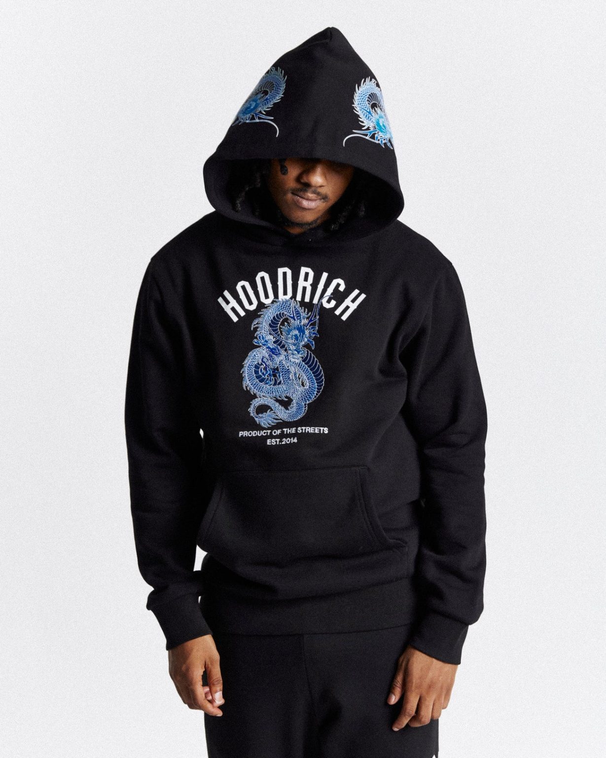 Hoodrich Beast Hoodie Black - Midtintee