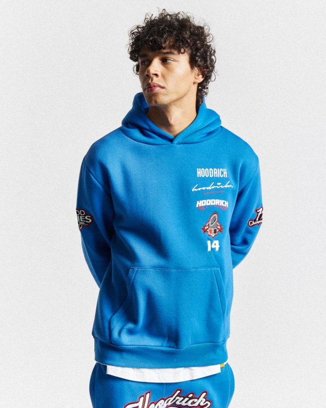 Hoodrich Stadium Hoodie Blue - Midtintee