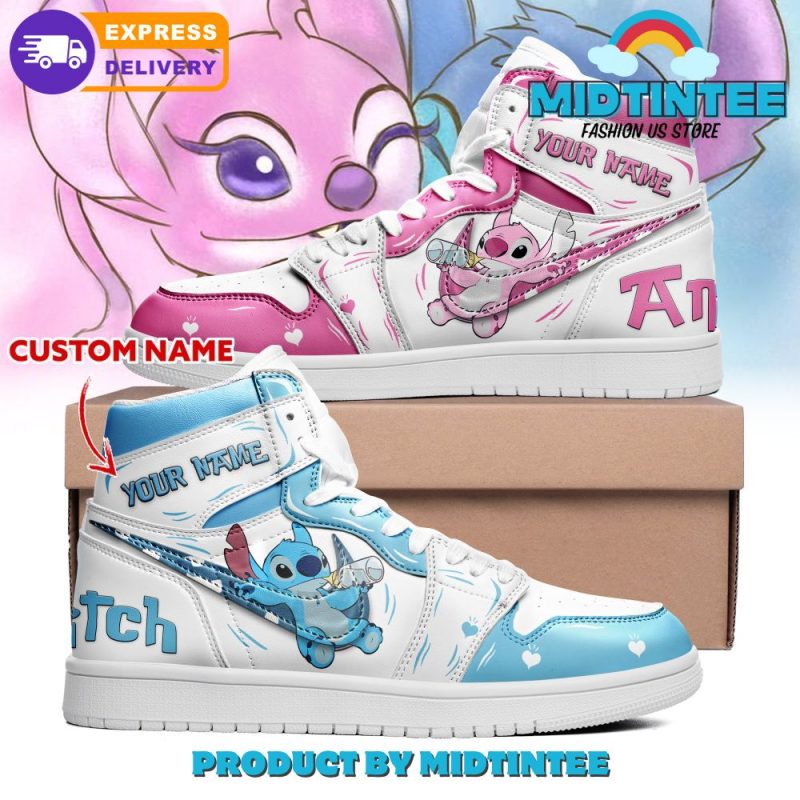 Stitch Nike Air Jordan 1 Sneakers - Midtintee