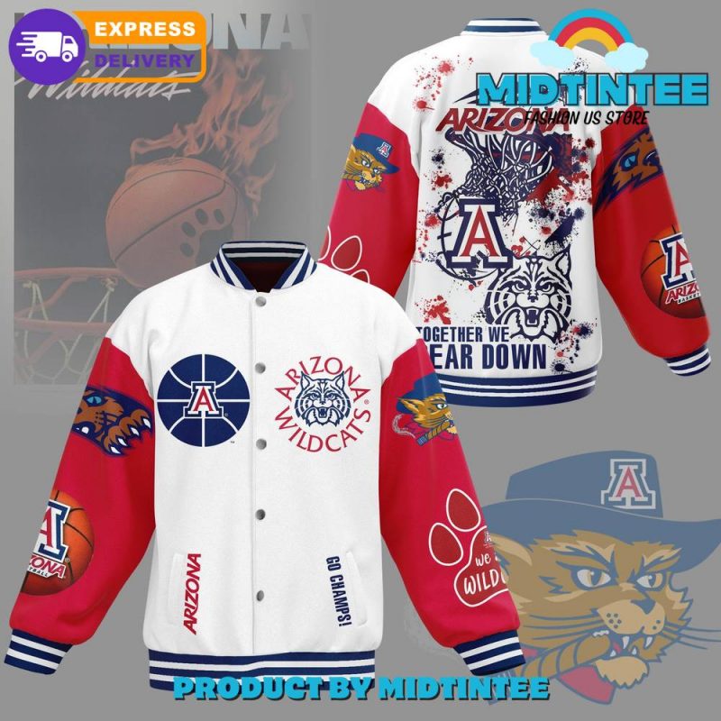 Arizona Wildcats Go Champs Baseball Jacket - Midtintee
