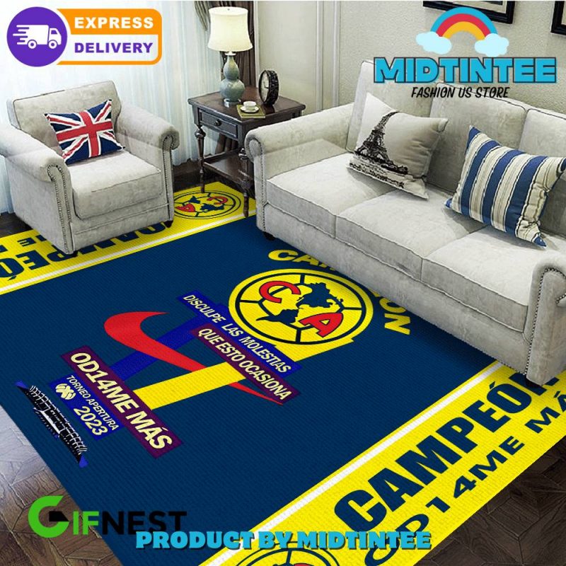 Club America Soccer Team Champions Rug Carpet - Midtintee