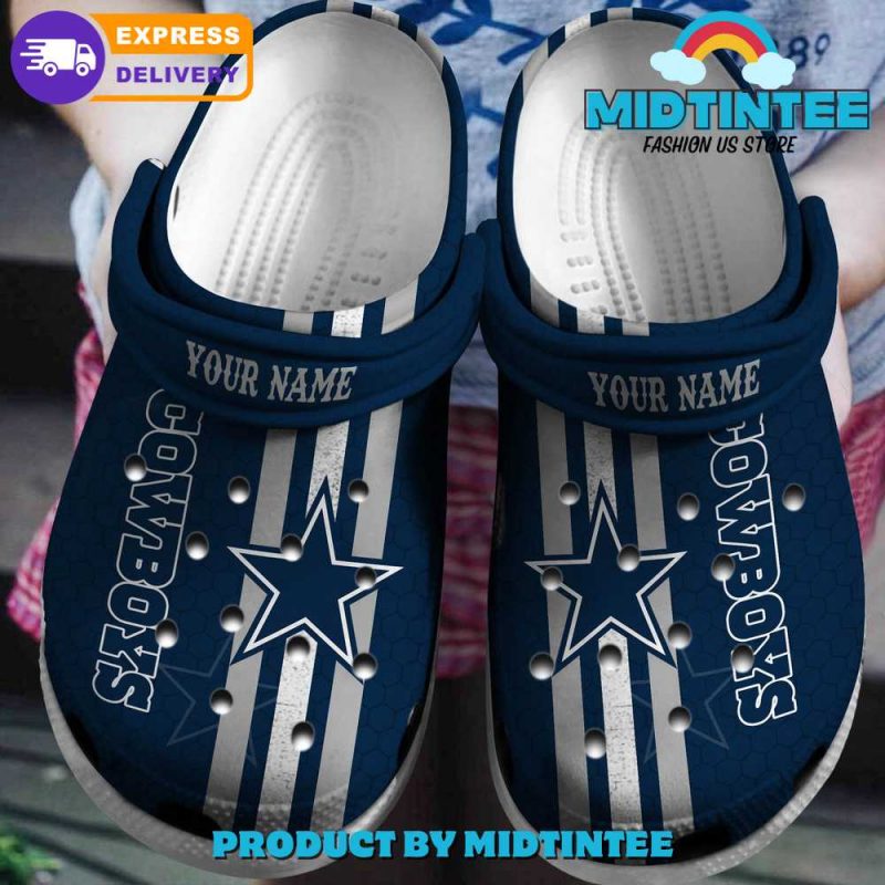 Dallas Cowboys NFL Personalized Crocs Shoes - Midtintee