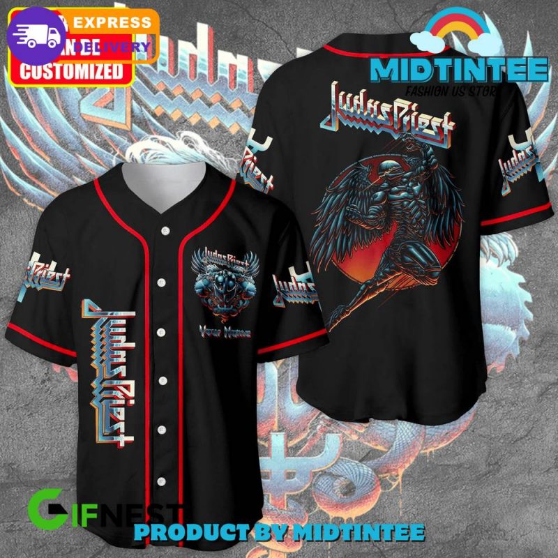 Judas Priest Heavy Mental Custom Name Baseball Jersey - Midtintee