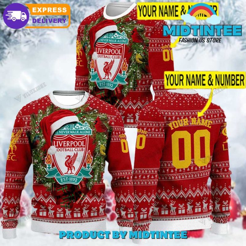 Liverpool Logo The Kop Full Printing Personalzied Sweater - Midtintee