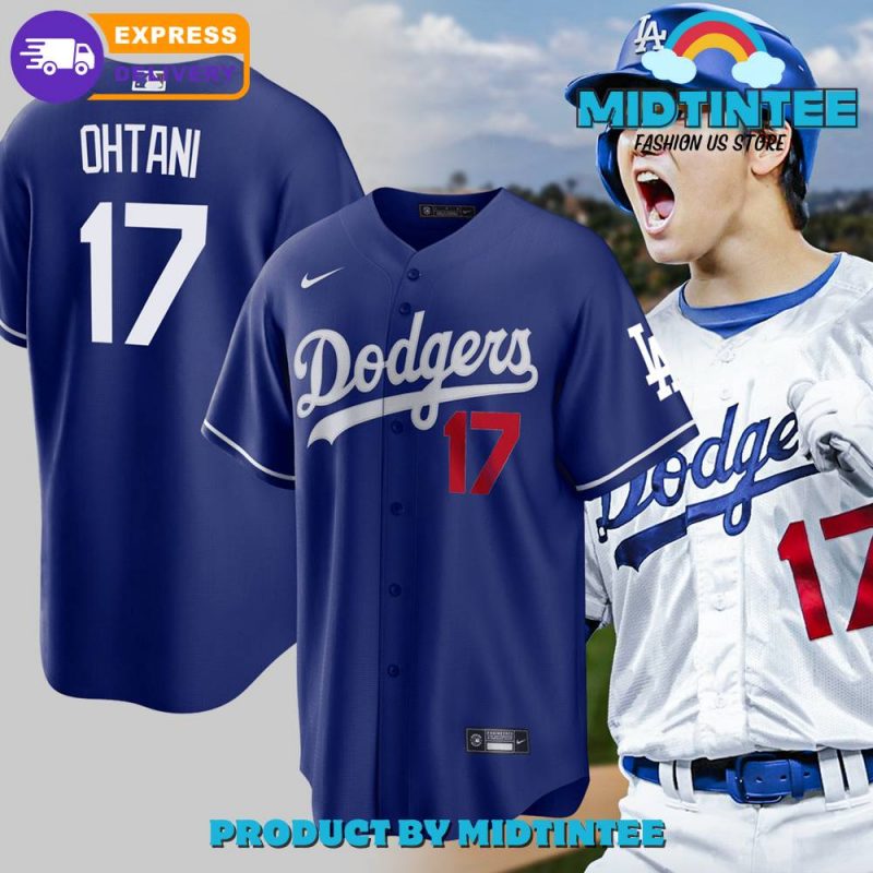 Los Angeles Dodgers Shohei Ohtani Nike Blue Baseball Jersey - Midtintee