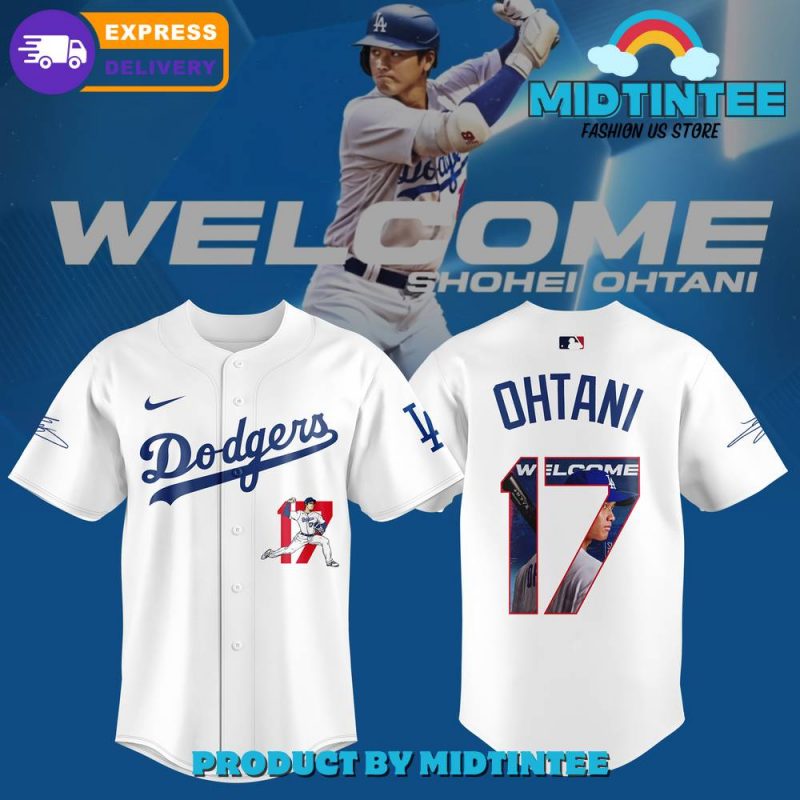Los Angeles Dodgers Shohei Ohtani Nike White Baseball Jersey - Midtintee