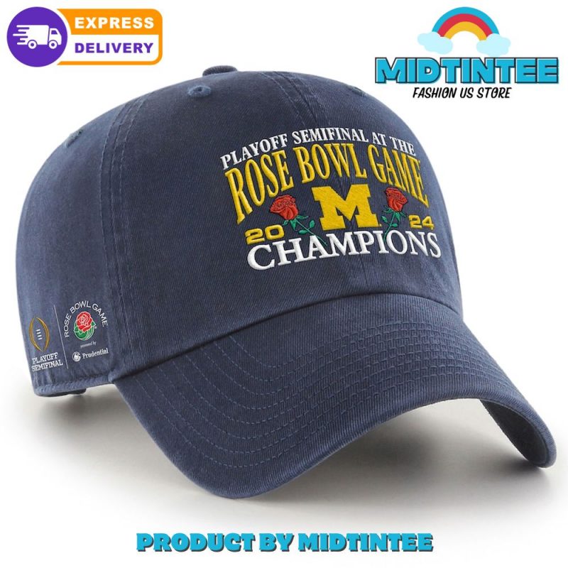 Michigan Wolverines 2024 Rose Bowl Champions Cap - Midtintee