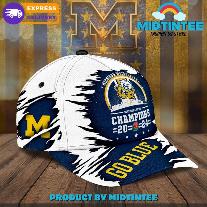 Michigan Wolverines Football 2024 Rose Bowl Game Classic Cap - Midtintee