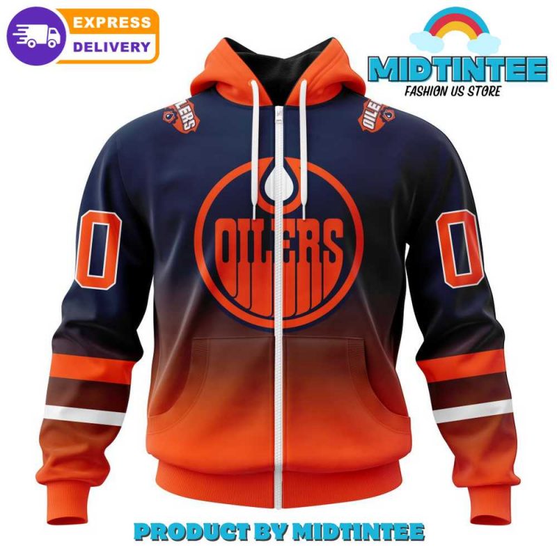 NHL Edmonton Oilers Special Retro Gradient Hoodie - Midtintee