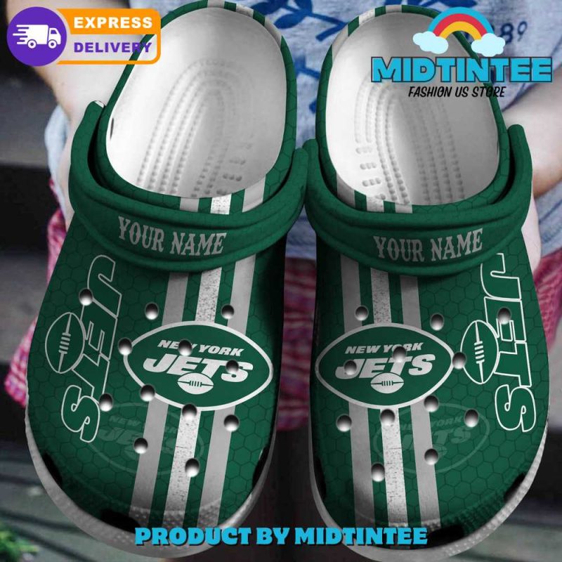 New York Jets NFL Personalized Crocs Shoes - Midtintee