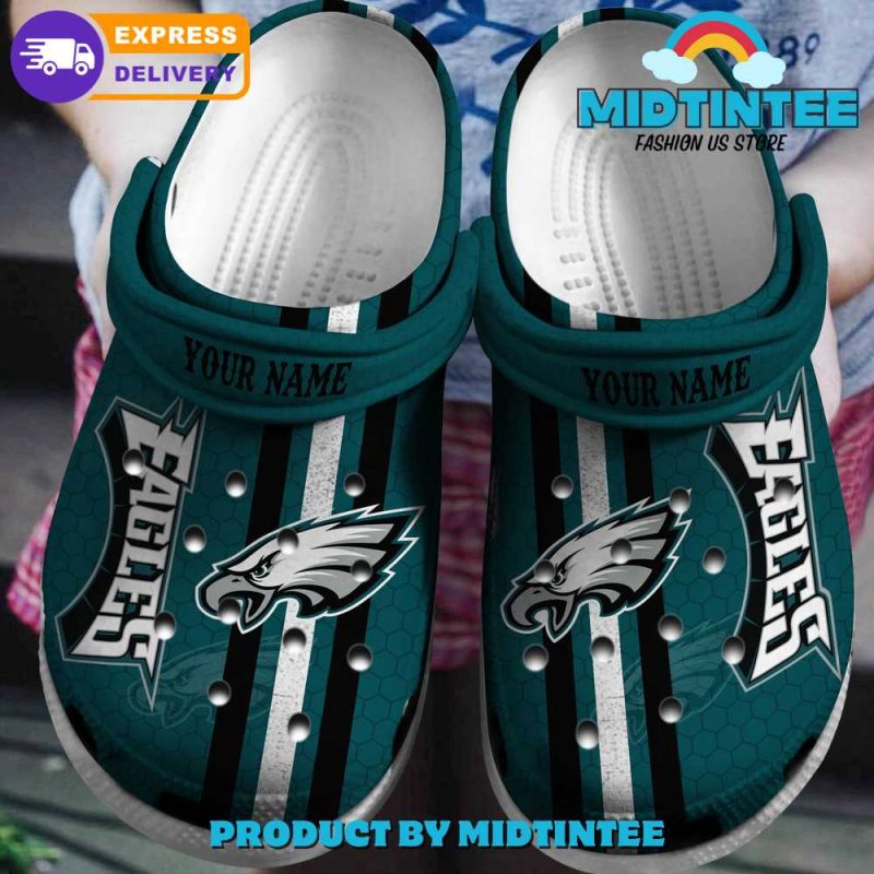 Philadelphia Eagles NFL Personalized Crocs Shoes - Midtintee