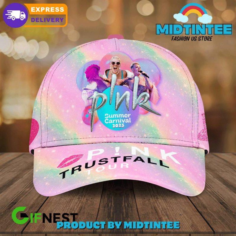 Pink Trustfall Tour Summer Carnival 2024 Cap - Midtintee