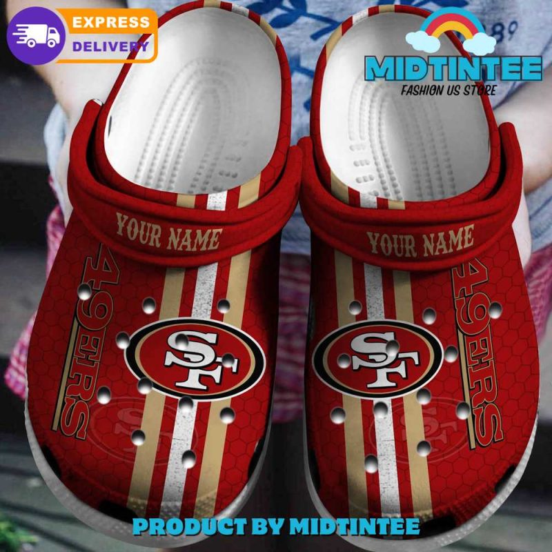 San Francisco 49ers NFL Personalized Crocs Shoes - Midtintee