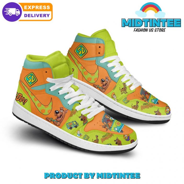 Scooby Doo Cartoon Nike Air Jordan 1 Sneakers - Midtintee