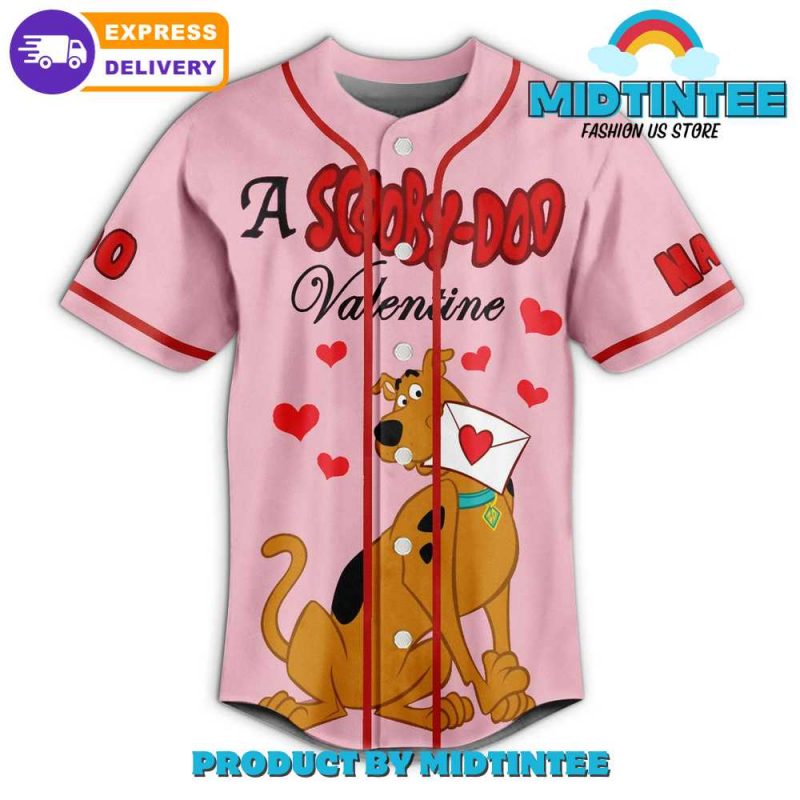 Scooby Doo Happy Valentine All Hearts For You Personalized Baseball ...