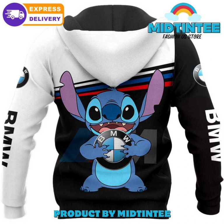 BMW x Stitch Hug Logo Hoodie - Midtintee