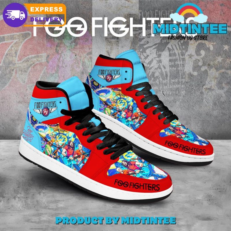 Foo Fighters American Rock Band Nike Air Jordan 1 - Midtintee