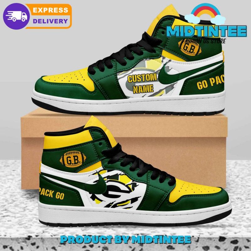 Green Bay Parkers Go Pack Go Air Jordan 1 - Midtintee