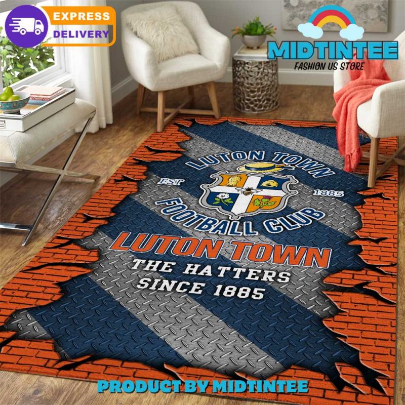 Luton Town FC The Hatters Rectangular Rug Carpet - Midtintee