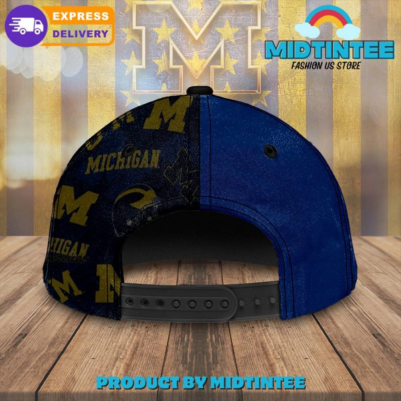 Michigan Wolverines Lets Go Blue Customized Cap - Midtintee