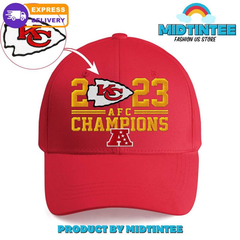NFL Kansas City Chiefs 2024 AFC Champions Cap - Midtintee