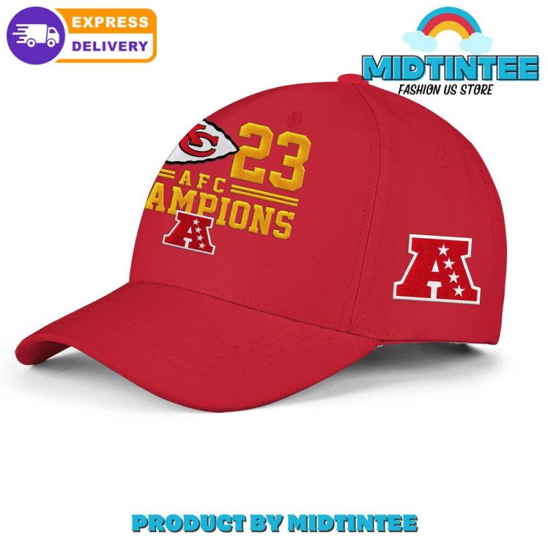 NFL Kansas City Chiefs 2024 AFC Champions Cap - Midtintee
