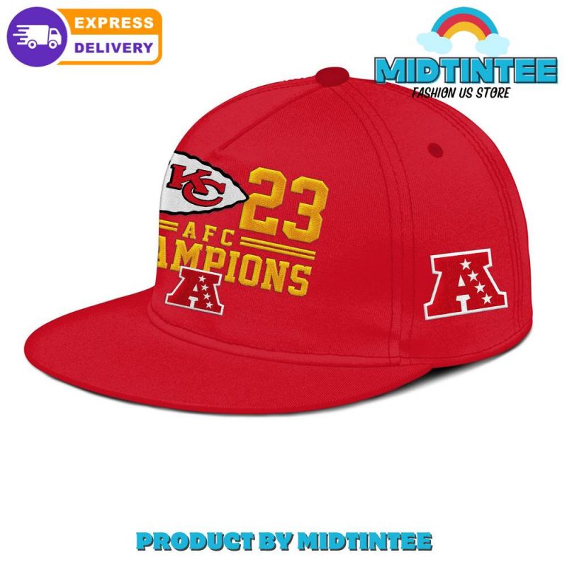 NFL Kansas City Chiefs 2024 AFC Champions Snapback Cap - Midtintee
