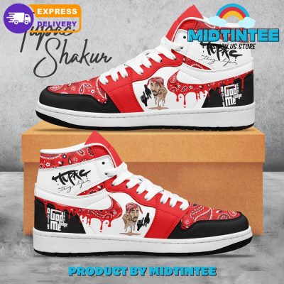 Tupac Shakur American Rapper Nike Air Jordan 1 - Midtintee