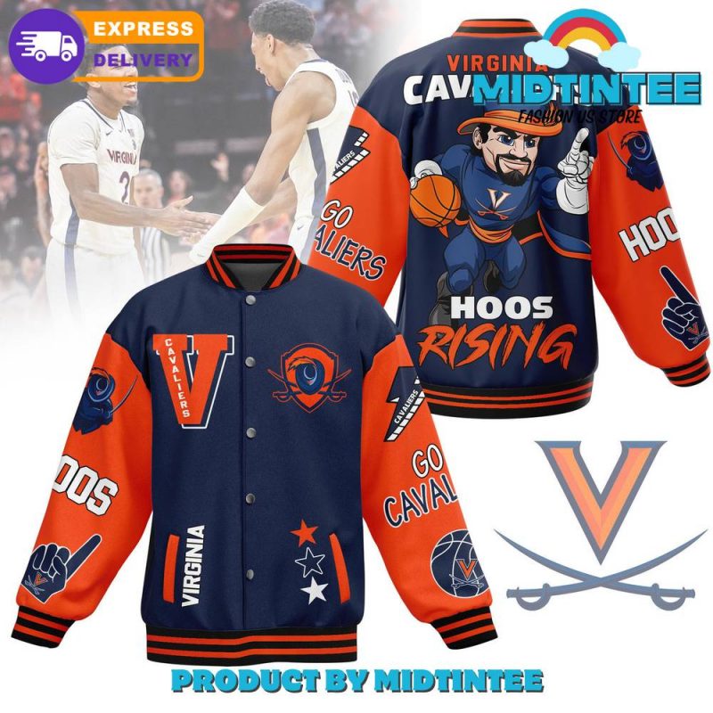 Virginia Cavaliers Hoos Rising Go Cavaliers Baseball Jacket - Midtintee