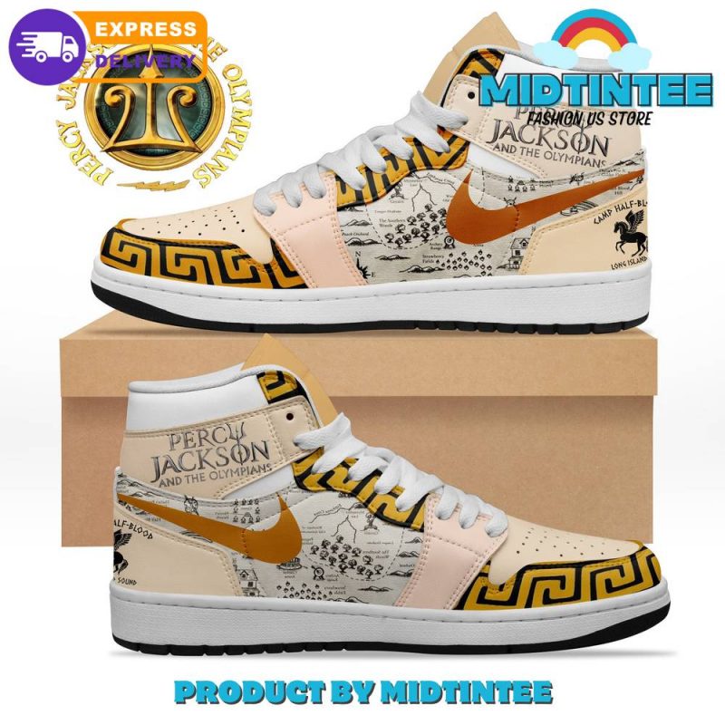 Percy Jackson And The Olympians Nike Air Jordan 1 Shoes - Midtintee