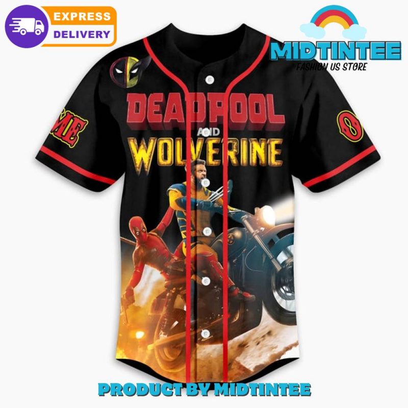 Deadpool And Wolverine It's Hero Time Customized Baseball Jersey ...
