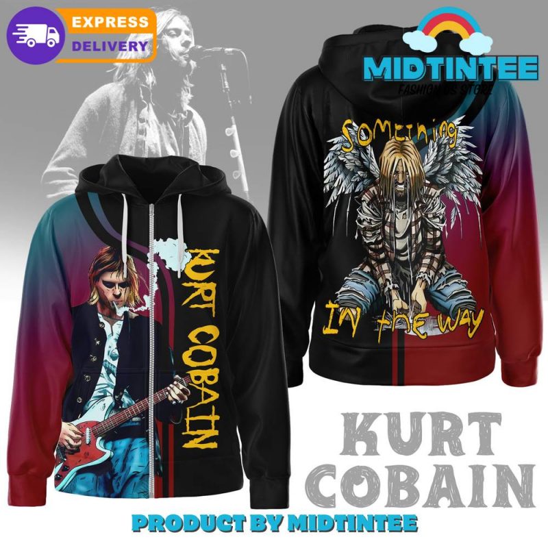 Kurt Cobain Something In The Way Zip Hoodie - Midtintee