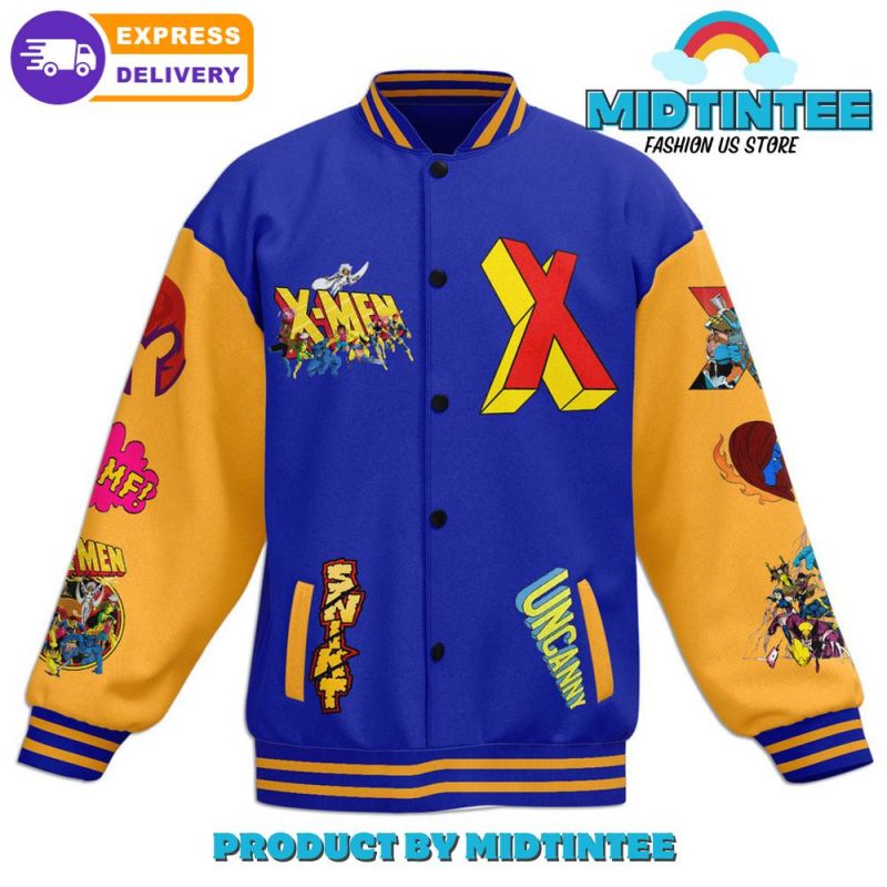 X-men Mutant And Proud Baseball Jacket - Midtintee