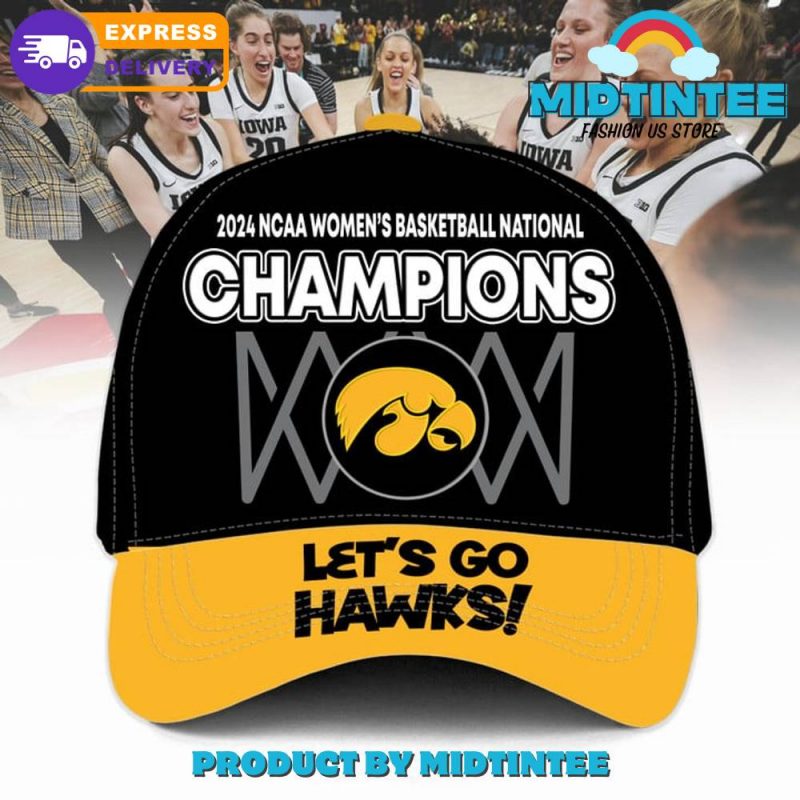 Iowa Hawkeyes 2024 NCAA National Champions Cap - Midtintee