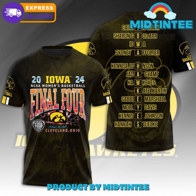 Iowa Hawkeyes 2024 NCAA Women Basketball Champions Shirt - Midtintee
