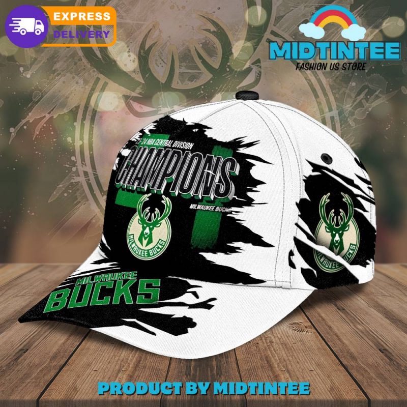 Milwaukee Bucks 2024 NBA Central Division Champions Cap - Midtintee