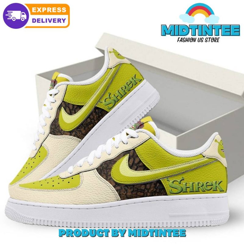 Shrek American Animated Fantasy Nike Air Force 1 - Midtintee