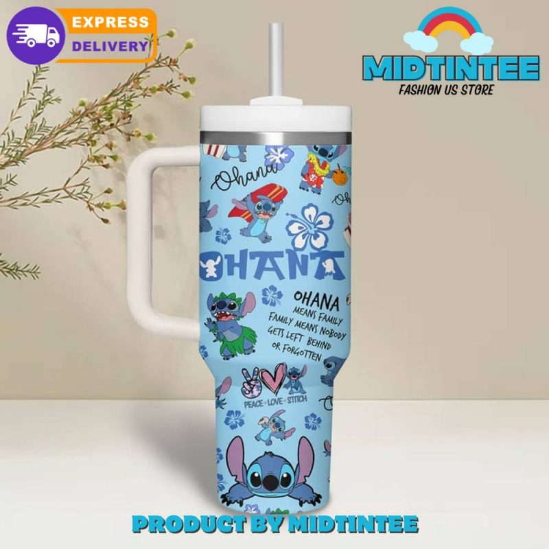 Stitch Summer Ohana Means Family Stanley Tumbler - Midtintee
