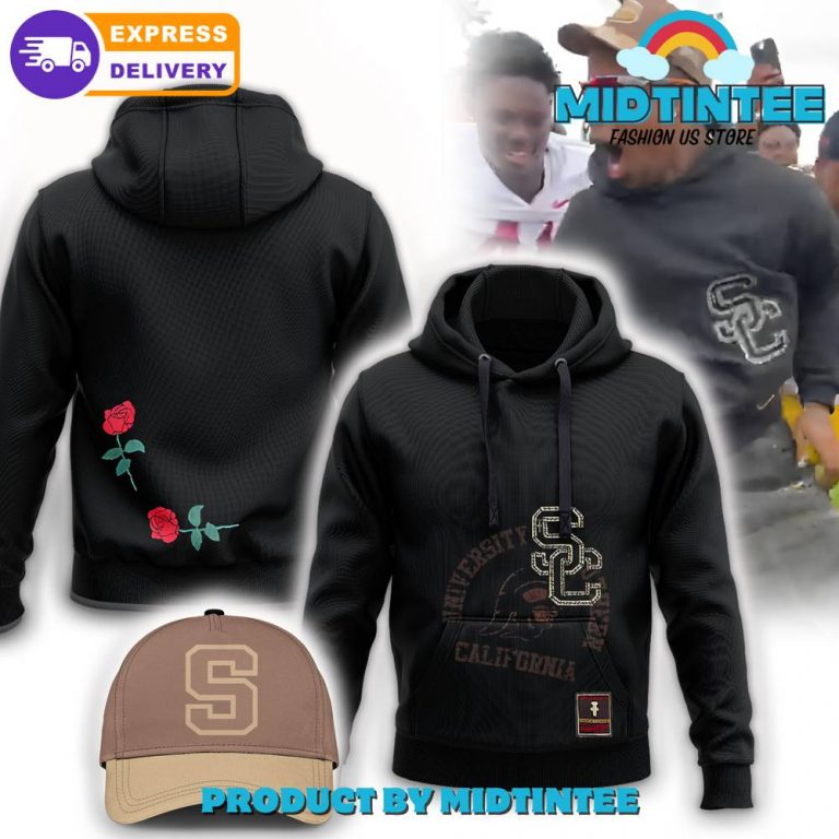 USC Football x Travis Scott Hoodie, Cap - Midtintee