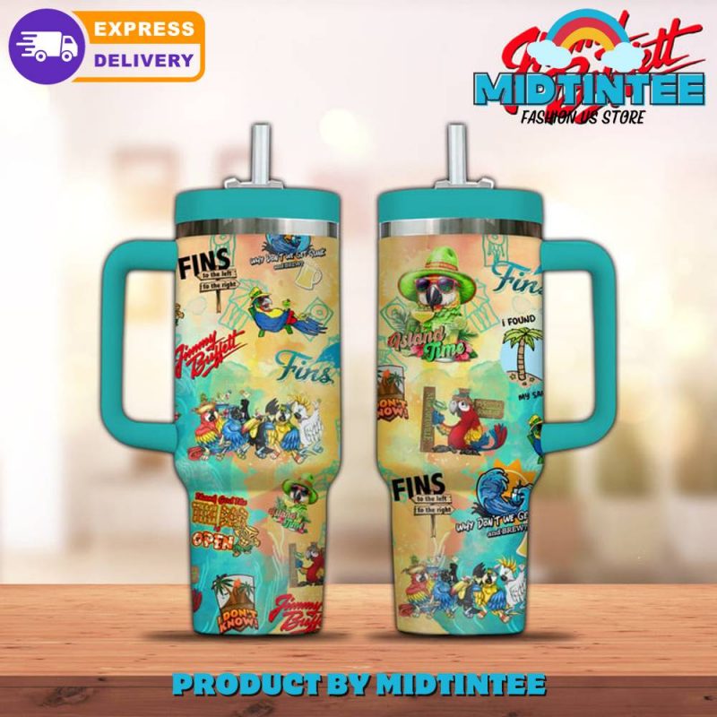 Jimmy Buffett Island Time Stanley Tumbler - Midtintee