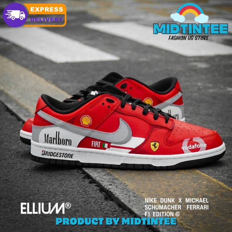 Michael Shumacher Ferrari F1 Nike Dunk - Midtintee