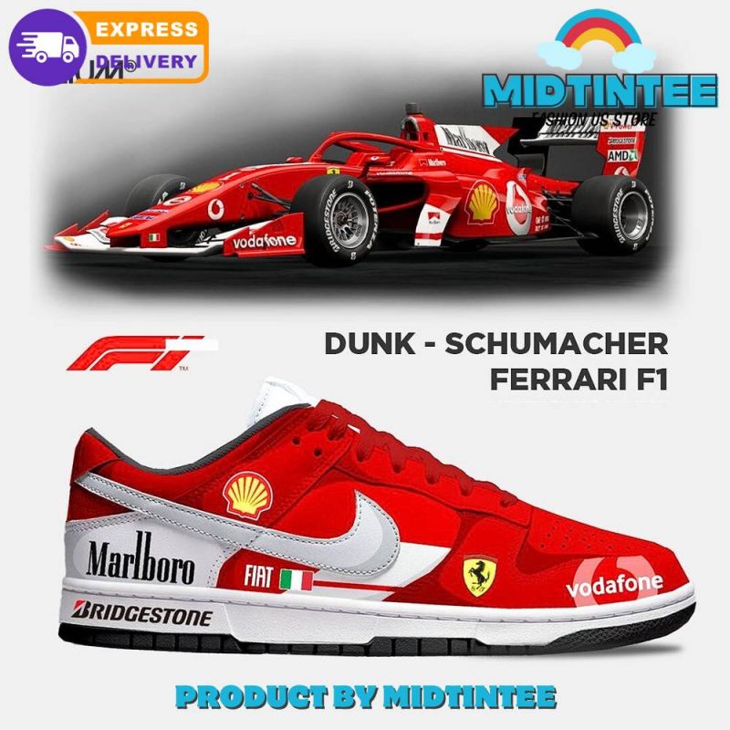 Michael Shumacher Ferrari F1 Nike Dunk - Midtintee