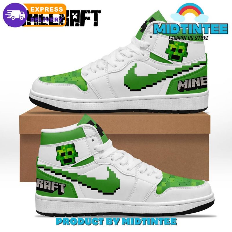 Minecraft Game Based Platform Green Air Jordan 1 - Midtintee