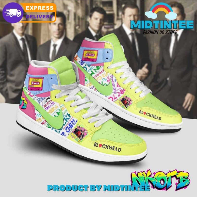 New Kids On The Block Blockhead Nike Air Jordan 1 - Midtintee