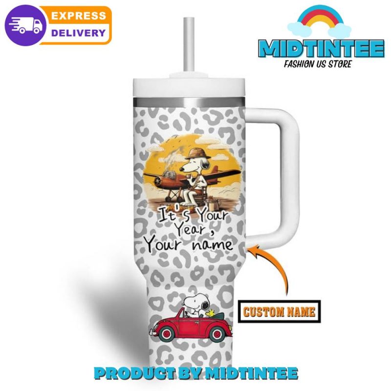 Snoopy Adventure Awaits Customized Stanley Tumbler - Midtintee