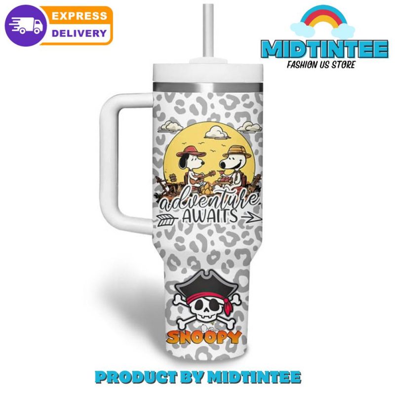 Snoopy Adventure Awaits Customized Stanley Tumbler - Midtintee