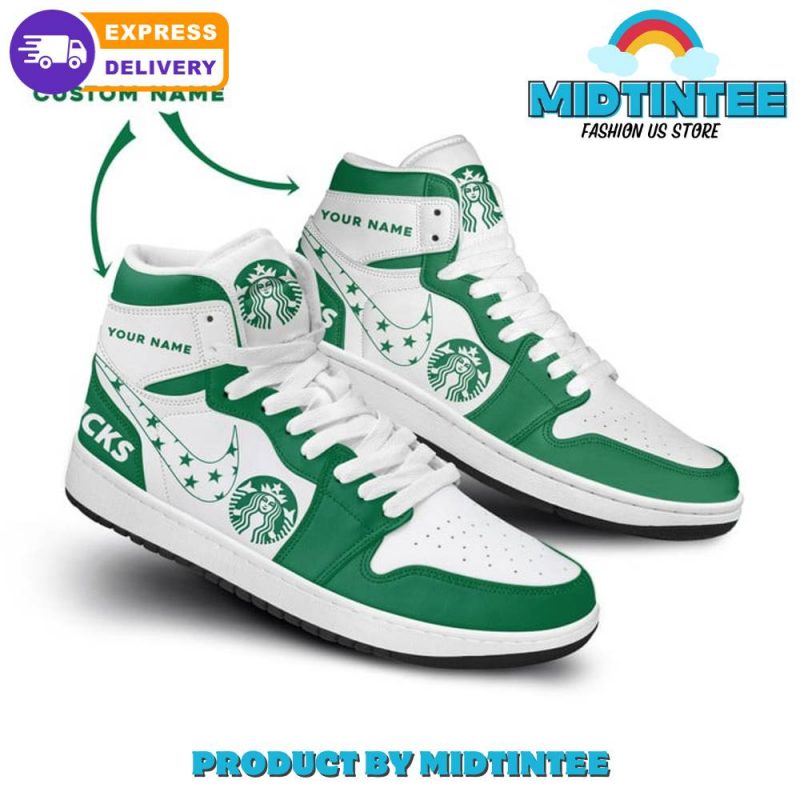 Starbucks Coffee Green Nike Air Jordan 1 - Midtintee