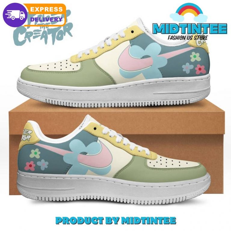 Tyler The Creator Flowers Nike Air Force 1 - Midtintee